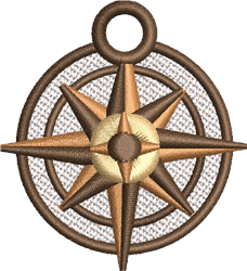 FSL Compass Embroidery Design | EmbroideryDesigns.com