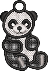 FSL Panda Bear Embroidery Design | EmbroideryDesigns.com