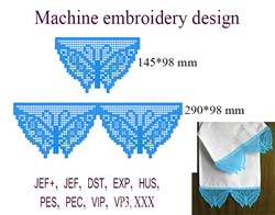 FSL Butterfly Trim Embroidery Design | EmbroideryDesigns.com