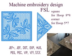 FSL Butterfly Napkins Embroidery Design | EmbroideryDesigns.com