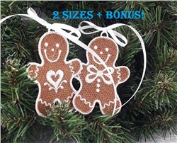 FSL Christmas Gingerbread Embroidery Design | EmbroideryDesigns.com