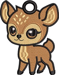 FSL Deer Fawn Embroidery Design | EmbroideryDesigns.com