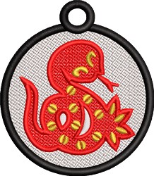 FSL Snake Embroidery Design | EmbroideryDesigns.com