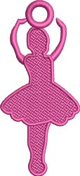 FSL Ballerina Silhouette Embroidery Design | EmbroideryDesigns.com