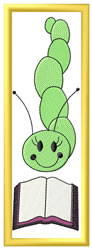Caterpillar Bookmark Embroidery Design | EmbroideryDesigns.com