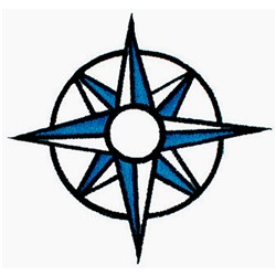 Compass Rose Embroidery Design | EmbroideryDesigns.com