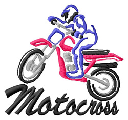 Motocross Embroidery Design | EmbroideryDesigns.com