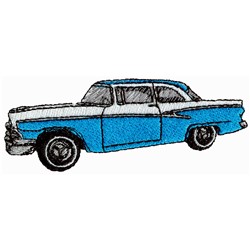 Classic Car Embroidery Design | EmbroideryDesigns.com