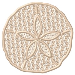 FSL Sand Dollar Embroidery Design | EmbroideryDesigns.com