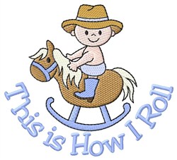 How I Roll Embroidery Design | EmbroideryDesigns.com