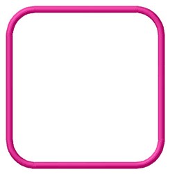 Rounded Rectangle (Outline) Embroidery Design | EmbroideryDesigns.com