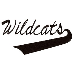 Wildcats Lettering Embroidery Design | EmbroideryDesigns.com