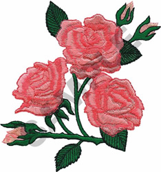 ROSES Embroidery Design | EmbroideryDesigns.com