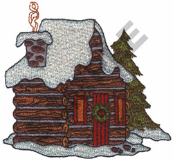 CABIN Embroidery Design | EmbroideryDesigns.com