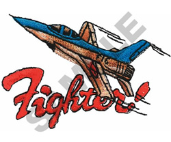 FIGHTER! JET Embroidery Design | EmbroideryDesigns.com