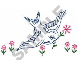 BIRD Embroidery Design | EmbroideryDesigns.com