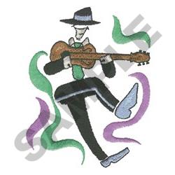Jazz Musician Embroidery Design | EmbroideryDesigns.com