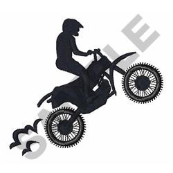 Motocross Rider Embroidery Design | EmbroideryDesigns.com