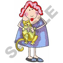 CRAZY CAT LADY Embroidery Design | EmbroideryDesigns.com