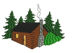 LOG CABIN Embroidery Design | EmbroideryDesigns.com