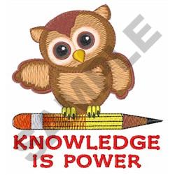 KNOWLEDGE IS POWER Embroidery Design | EmbroideryDesigns.com
