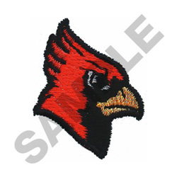 CARDINAL HEAD Embroidery Design | EmbroideryDesigns.com