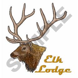 ELK LODGE Embroidery Design | EmbroideryDesigns.com