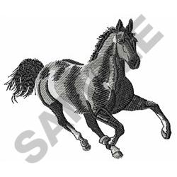RUNNING HORSE Embroidery Design | EmbroideryDesigns.com
