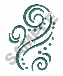 FASHION SCROLL Embroidery Design | EmbroideryDesigns.com