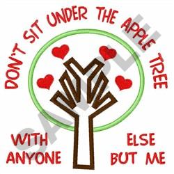 UNDER THE APPLE TREE Embroidery Design | EmbroideryDesigns.com