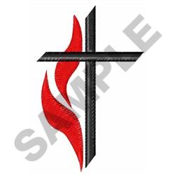 METHODIST CROSS Embroidery Design | EmbroideryDesigns.com