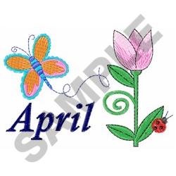 APRIL Embroidery Design | EmbroideryDesigns.com