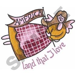 LAND THAT I LOVE Embroidery Design | EmbroideryDesigns.com