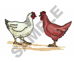 CHICKENS Embroidery Design | EmbroideryDesigns.com