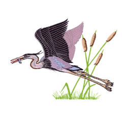 EGRET Embroidery Design | EmbroideryDesigns.com