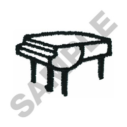 PIANO Embroidery Design | EmbroideryDesigns.com