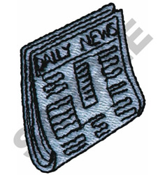 NEWSPAPER Embroidery Design | EmbroideryDesigns.com
