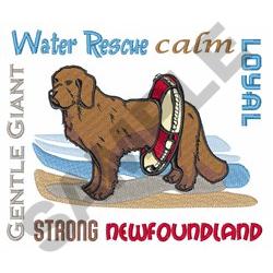 NEWFOUNDLAND TRAITS Embroidery Design | EmbroideryDesigns.com