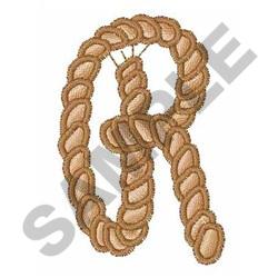 ROPE ALPHABET FONT R Embroidery Design | EmbroideryDesigns.com