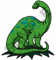 BRONTOSAURUS Embroidery Design | EmbroideryDesigns.com