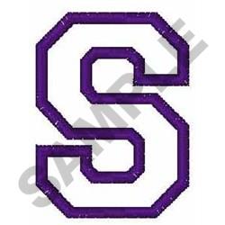 COLLEGIATE APPLIQUE FONT S Embroidery Design | EmbroideryDesigns.com