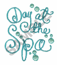 DAY AT THE SPA Embroidery Design | EmbroideryDesigns.com
