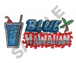 Free BLUE HAWAIIAN Embroidery Design | EmbroideryDesigns.com