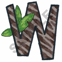 W Embroidery Design | EmbroideryDesigns.com
