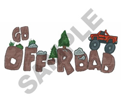 GO OFF ROAD Embroidery Design | EmbroideryDesigns.com