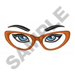 Retro Eyeglasses Embroidery Design | EmbroideryDesigns.com