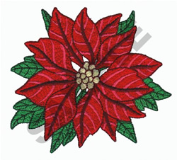 POINSETTIA Embroidery Design | EmbroideryDesigns.com