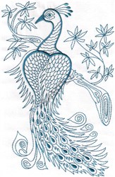 Peacock Embroidery Design | EmbroideryDesigns.com
