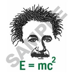 Einsteins Mass Energy Embroidery Design | EmbroideryDesigns.com