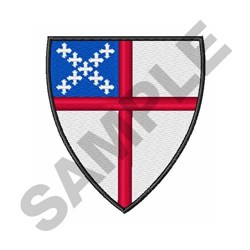 Episcopal Shield Embroidery Design | EmbroideryDesigns.com